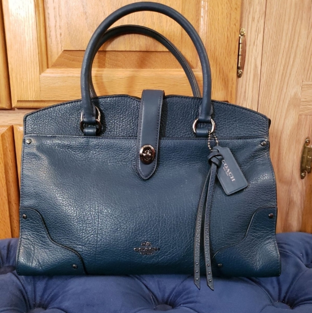 Coach Whiplash Mixed Leather Mercer - Gem